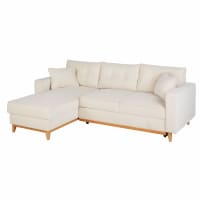 Sofá cama esquinero de 3/4 plazas azul glaciar Brooke | Maisons du Monde