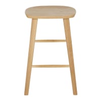 Tabouret mi-haut de bar en tissu - bleu Eleonora | Maisons du Monde