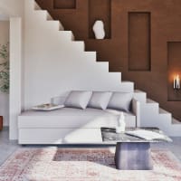 Ecru getuft tapijt met meerkleurige motieven 140 x 200 cm TIMZILITE ...