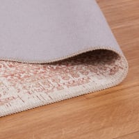 Ecru getuft tapijt met meerkleurige motieven 140 x 200 cm TIMZILITE ...