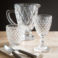 Vaso ancho de vidrio gris Cassiopea | Maisons du Monde