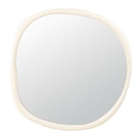 Organische spiegel met witte reliëfs, 80x140 cm Rhea | Maisons du Monde