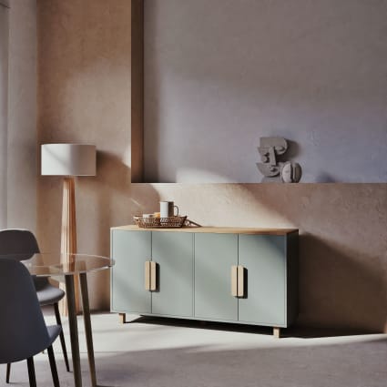 4-deurs groen dressoir 150 cm Oliver | Maisons du Monde