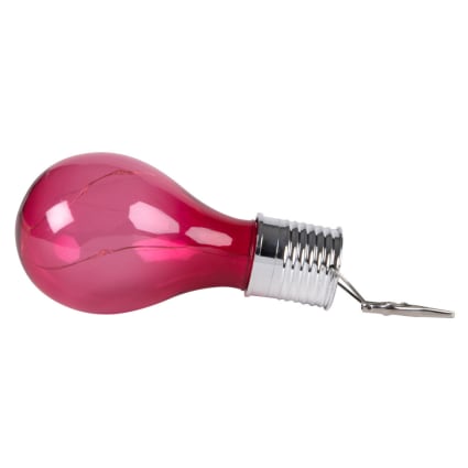 Ampoule solaire LED rose | Maisons du Monde