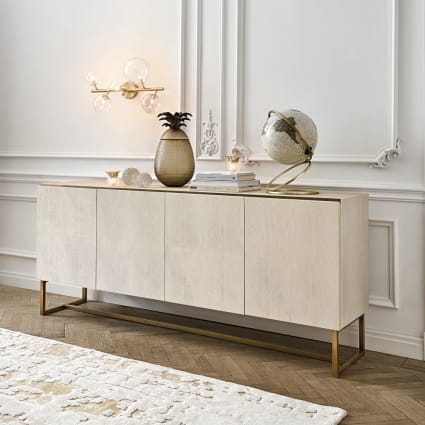 Aplique de globo de vidrio y bronce Atome | Maisons du Monde