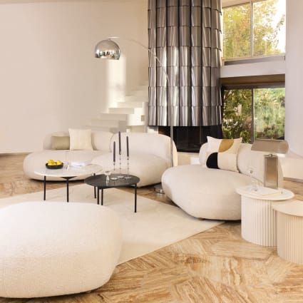 Bougeoir en métal argenté H29 | Maisons du Monde