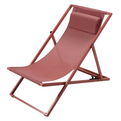 Chilienne en acier et toile plastifiée terracotta Split | Maisons du Monde