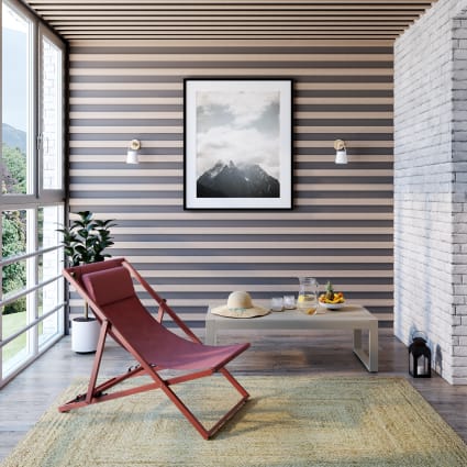 Chilienne en acier et toile plastifiée terracotta Split | Maisons du Monde