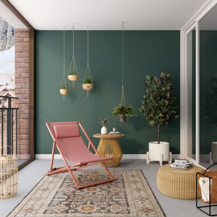 Chilienne en acier et toile plastifiée terracotta Split | Maisons du Monde