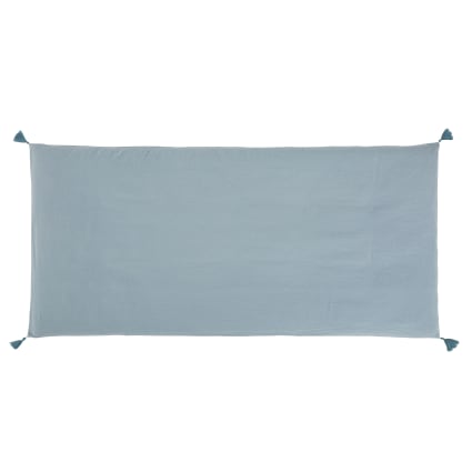 Coprimaterasso da terra in garza di cotone bio verde acqua 60x120 cm ...