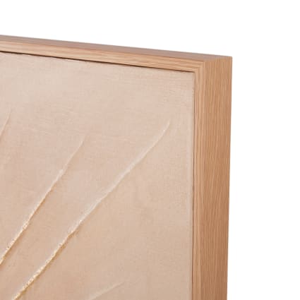 Cuadro beige con detalles dorados en relieve 120x120 cm Milan | Maisons ...