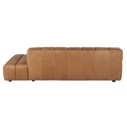 Divano a 3/4 posti in pelle color caramello Snoop | Maisons du Monde