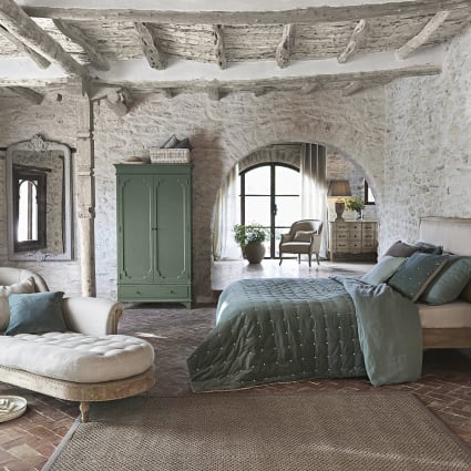 Espejo con molduras gris 90x176 cm Isidore | Maisons du Monde