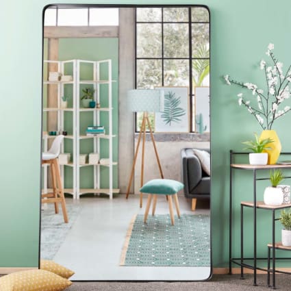 Espejo de metal negro 165x100 cm Matthew | Maisons du Monde