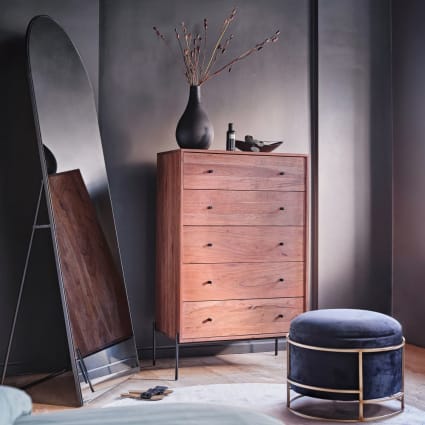 Espejo de pie de cuerpo entero negro 80x200 cm MAXANDRE | Maisons du Monde