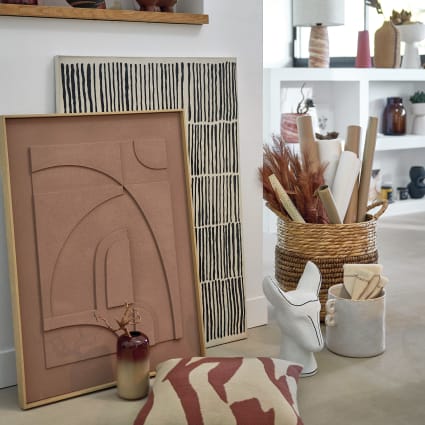 Kissenbezug aus gewebtem Jacquard mit Muster, braun und beige, 40x40cm ...