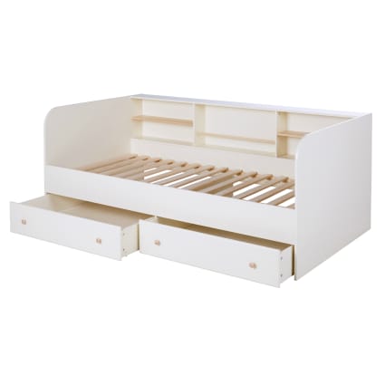 Lit combiné blanc 90x190 Alari | Maisons du Monde