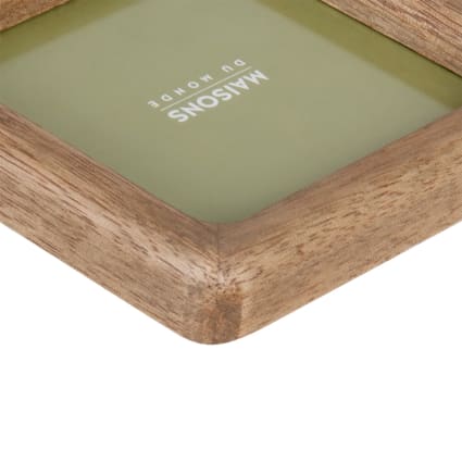 Marco de fotos de madera de hevea 10x10 cm SOLIA | Maisons du Monde