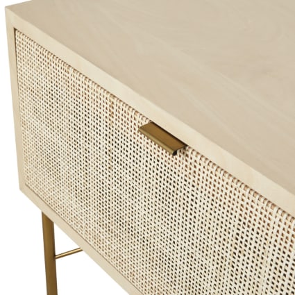 Meuble TV 2 portes en bois L120 Solstice | Maisons du Monde