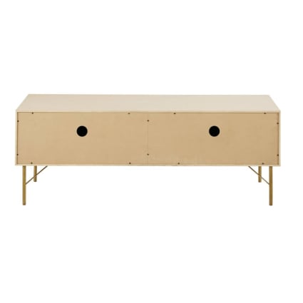 Meuble TV 2 portes en bois L120 Solstice | Maisons du Monde