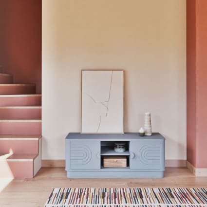 Mobile TV a 2 ante verde ardesia lung. 130 cm Arckos | Maisons du Monde