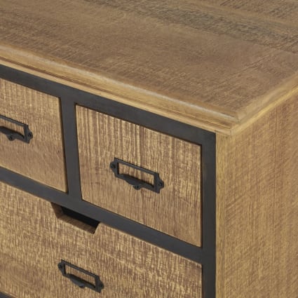 Mostrador industrial con 12 cajones bicolor 156 cm Germain | Maisons du ...