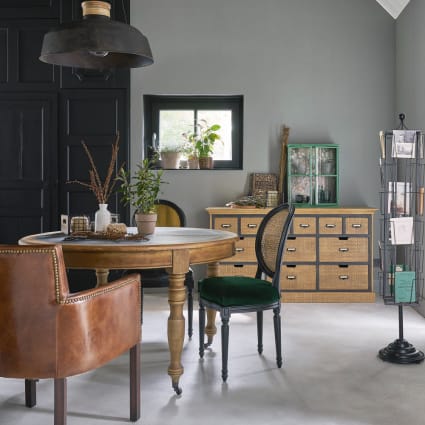 Mostrador industrial con 12 cajones bicolor 156 cm Germain | Maisons du ...