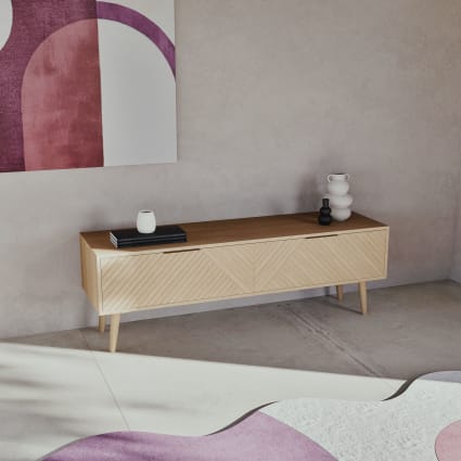 Móvel de TV com 1 gaveta de escotilha L136 Axelle | Maisons du Monde