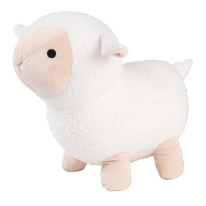 Pluche schaap met witte en beige krullen Simon | Maisons du Monde