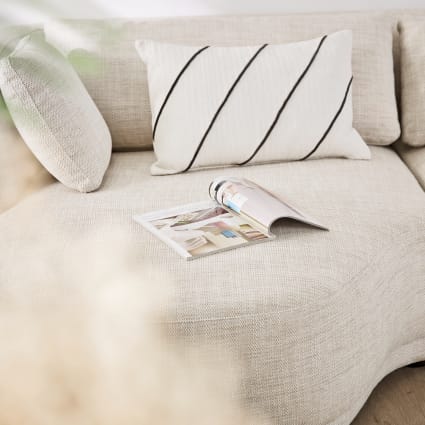 Sofá cheslong izquierdo de 3/4 plazas beige Modjo | Maisons du Monde
