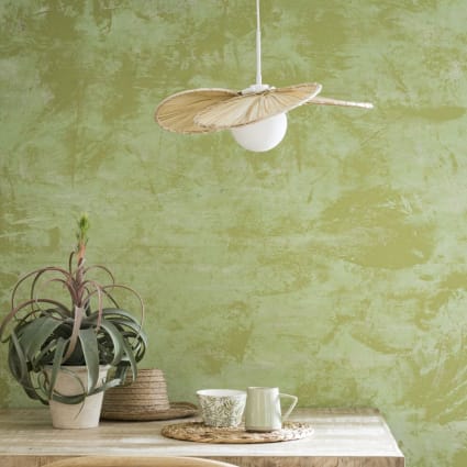 Suspension feuilles en fibre de palmier | Maisons du Monde