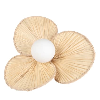 Suspension feuilles en fibre de palmier | Maisons du Monde