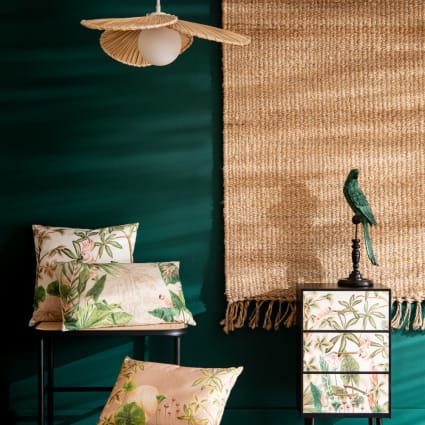 Suspension feuilles en fibre de palmier | Maisons du Monde