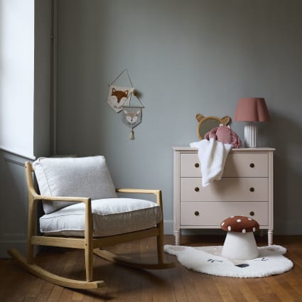Tapis enfant biche tufté beige 90x100 | Maisons du Monde