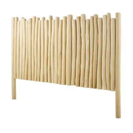 Tête de lit en branches de teck blanchies pour couchage 160 Rivage ...