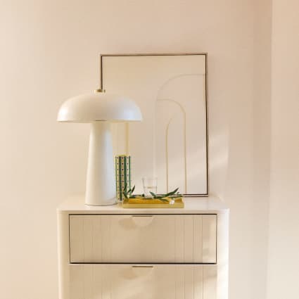 Vaso ancho de vidrio con burbujas transparente | Maisons du Monde