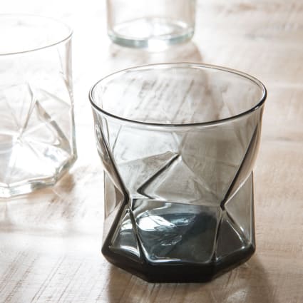 Vaso ancho de vidrio gris Cassiopea | Maisons du Monde