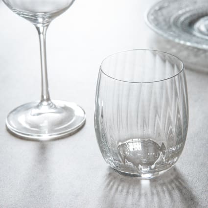 Vaso ancho de vidrio transparente Waterfall | Maisons du Monde