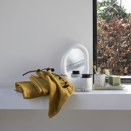 Vaso para el baño de resina efecto terrazo multicolor Verona | Maisons ...