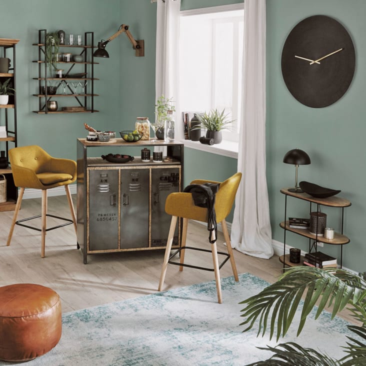 2 Barsessel, senfgelb, H66cm Arnold | Maisons du Monde