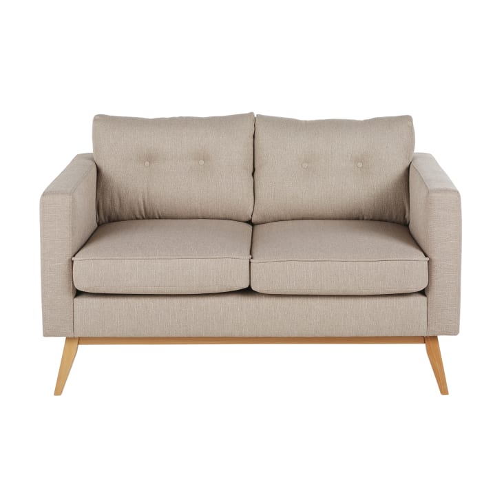 2-Sitzer-Sofa im skandinavischen Stil, beige meliert Brooke | Maisons ...