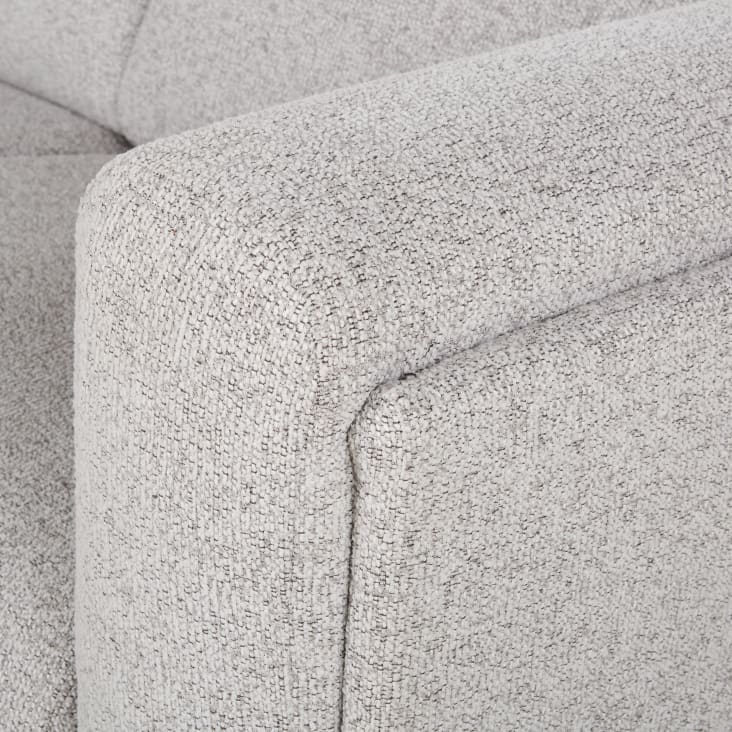 2-zits bank van lichtgrijs gemêleerd geweven textiel Nemo | Maisons du ...