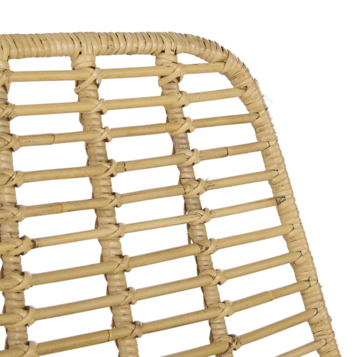2er Set Barhocker aus Rattan und Stahl Anoki | Maisons du Monde
