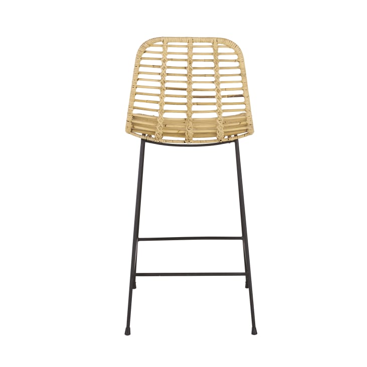 2er Set Barhocker aus Rattan und Stahl Anoki | Maisons du Monde