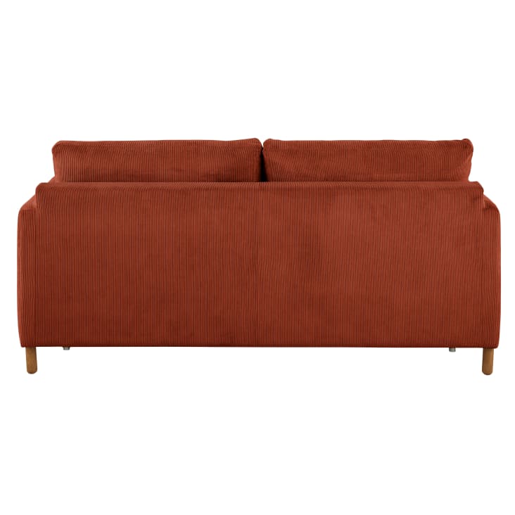 3/4-zits bank in oranje corduroy Julian | Maisons du Monde