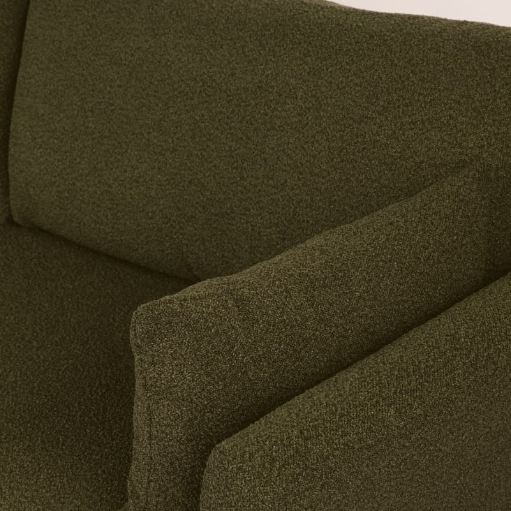 3-zits bank met groene boucle stof Prague | Maisons du Monde