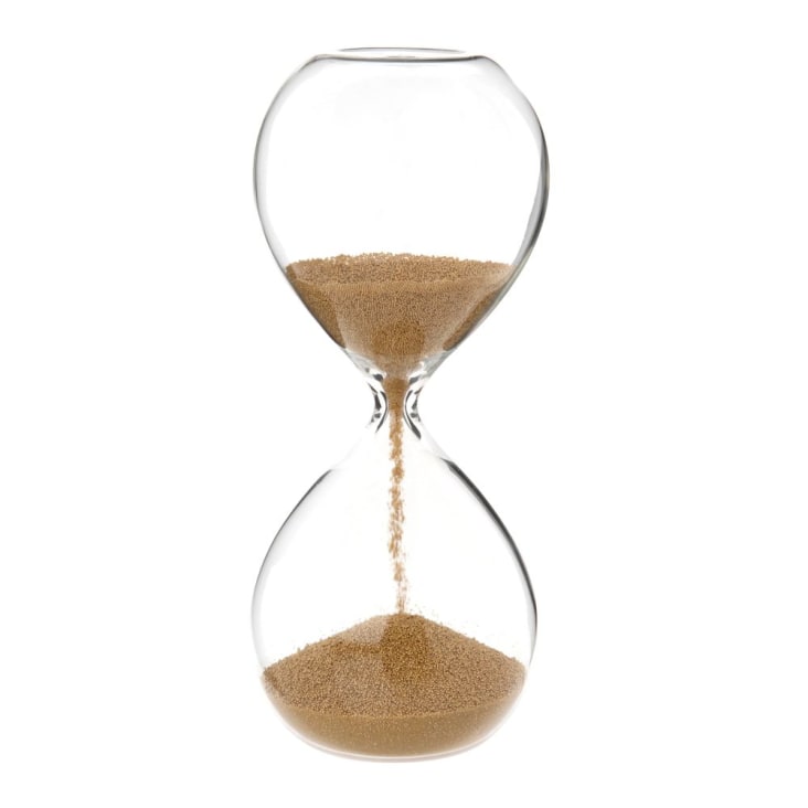 Ampulheta dourada de vidro | Maisons du Monde