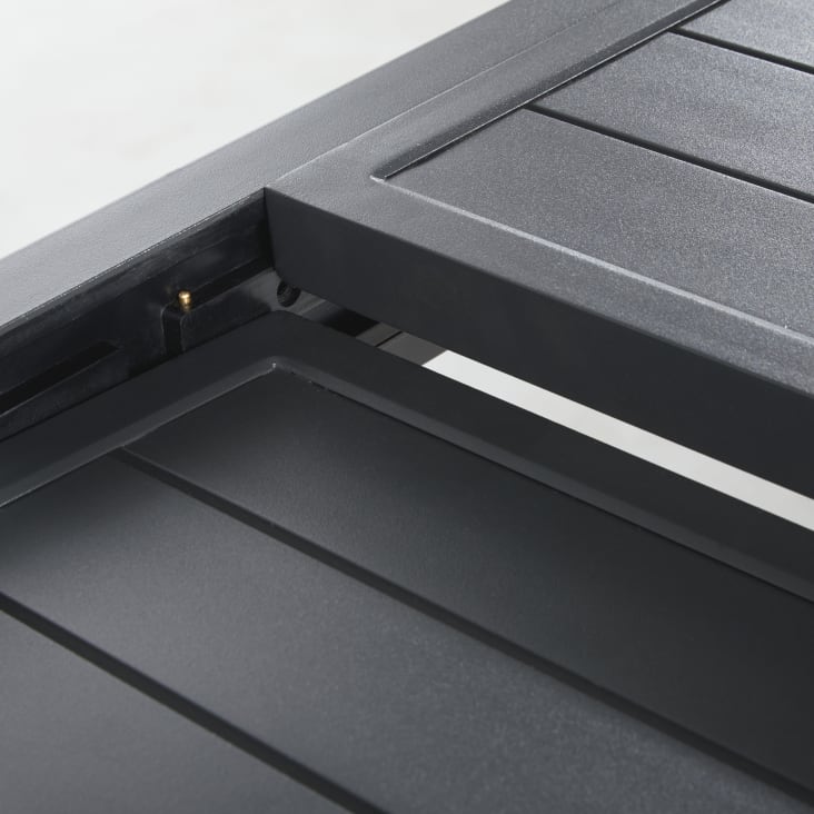 Antraciete uitschuifbare aluminium tuintafel voor 6/12 personen L135 ...