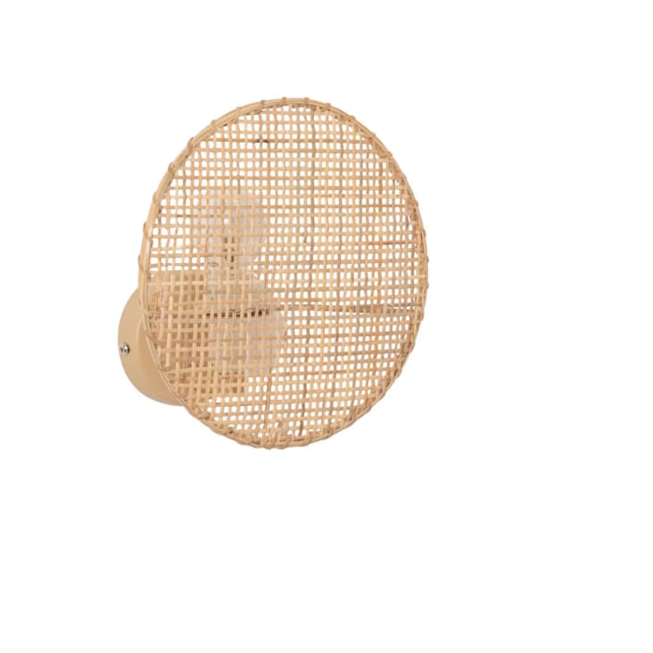 Applique murale en rotin et métal beige Luber | Maisons du Monde