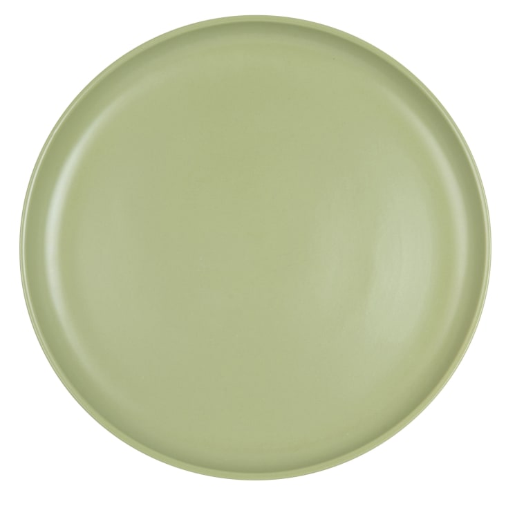 Assiette plate en céramique verte LUCIOLE | Maisons du Monde